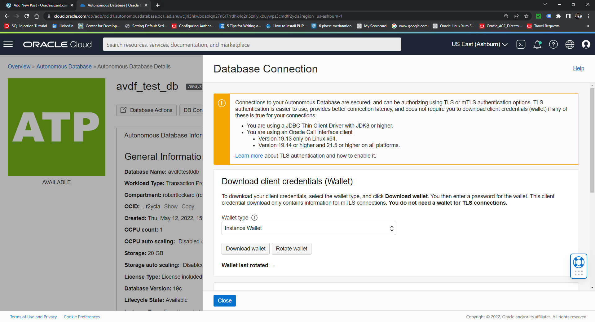 Connect Sqlcl To Your Cloud Database Quicktip Database Security